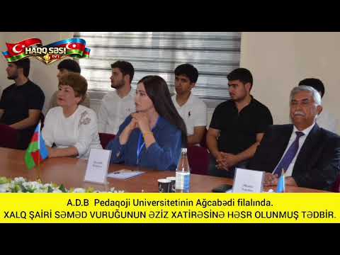 ADPUAF-da, Xalq Şairi Səməd Vurğunun 120 illiyi ilə əlaqədar,geniş tədbir olub. 