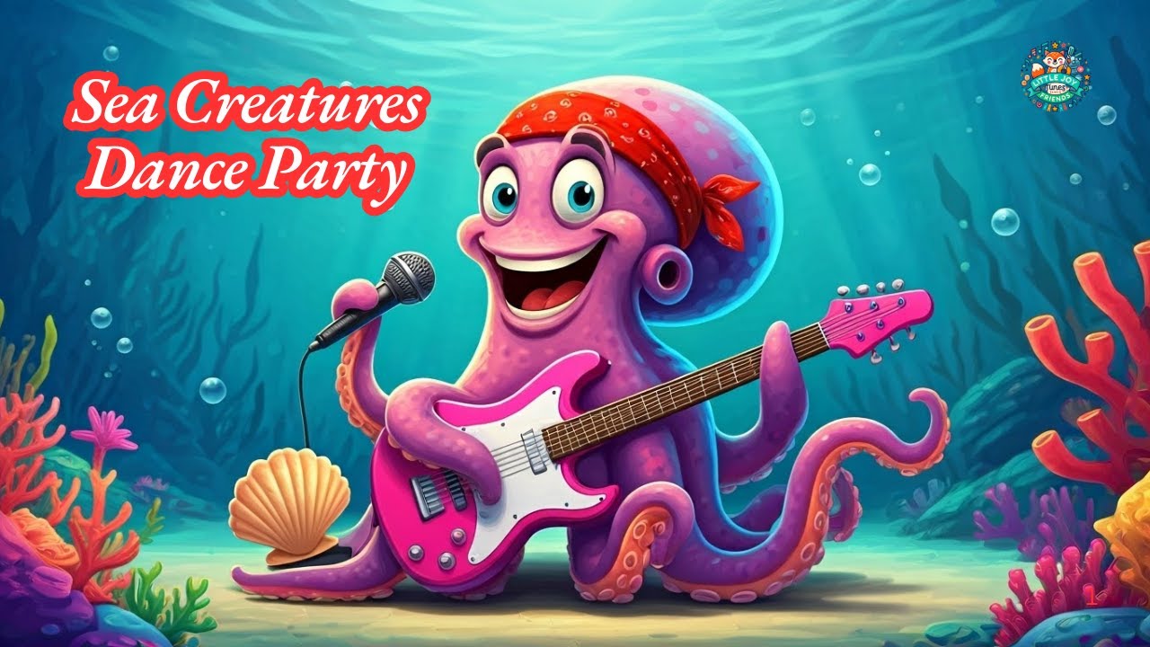Sea Creatures Dance Party | Move Like a Fish & Groove Under the Sea ...