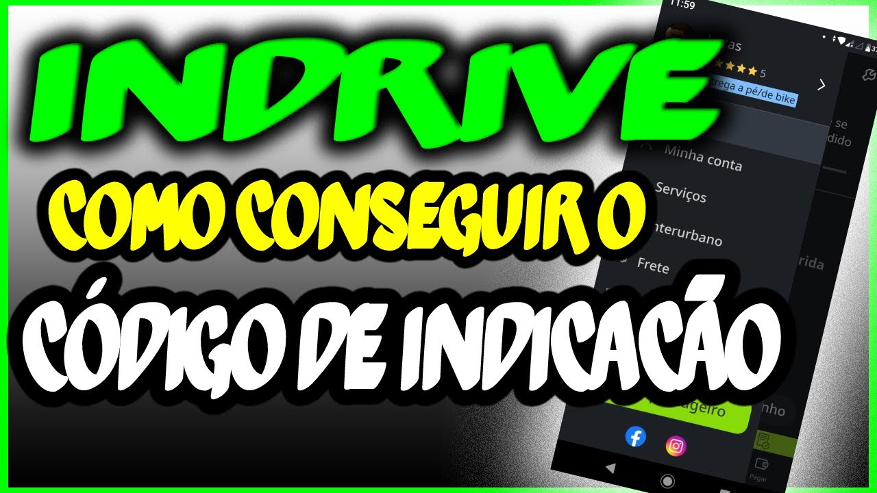 Como conseguir o código de indicação Indrive. - YouTube