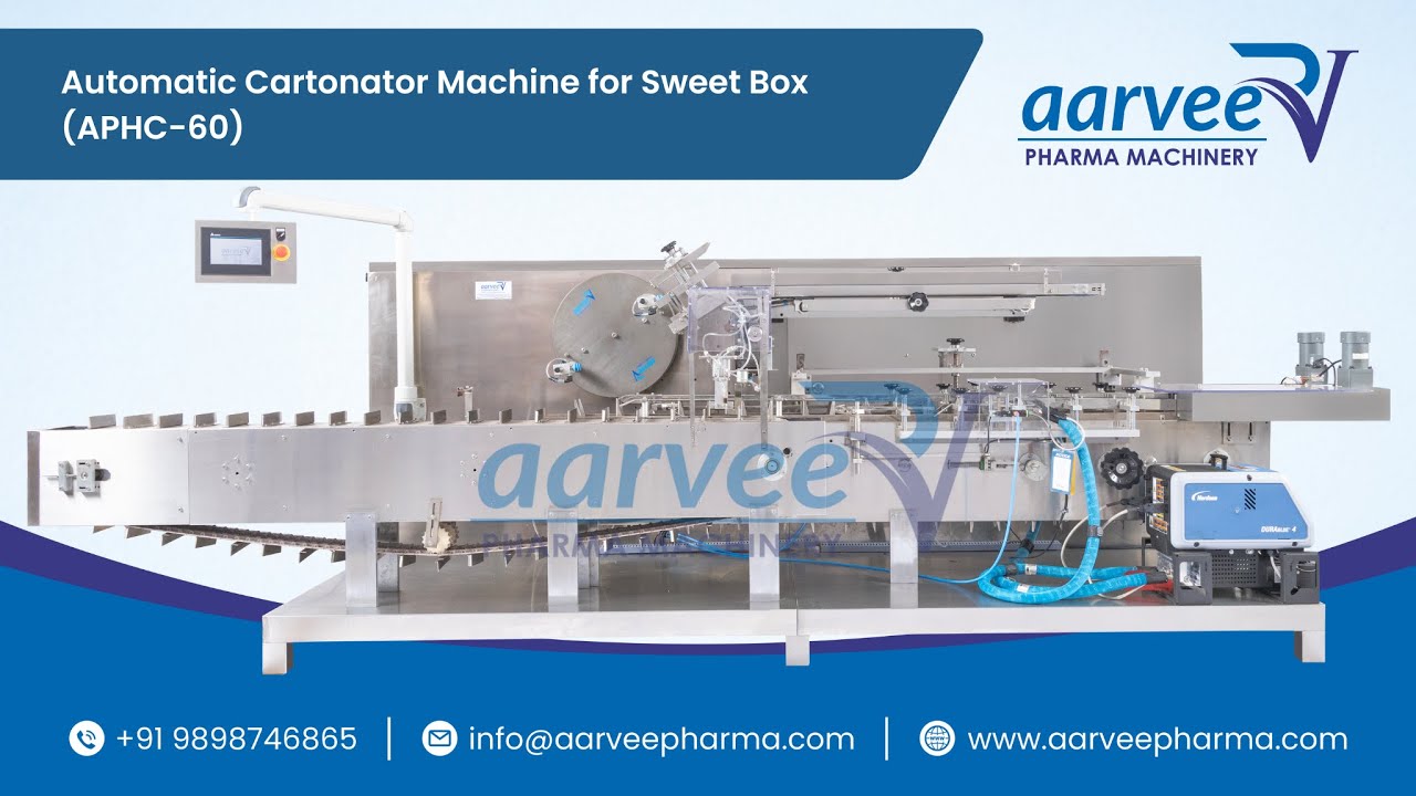 Automatic Cartonator Machine for Sweet Box with Hot-Melt System | Food ...