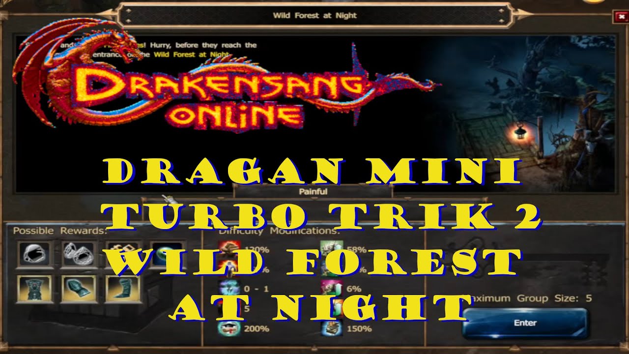 Drakensang Online | Dragan mini Event turbo farm 2 | Wild Forest at ...
