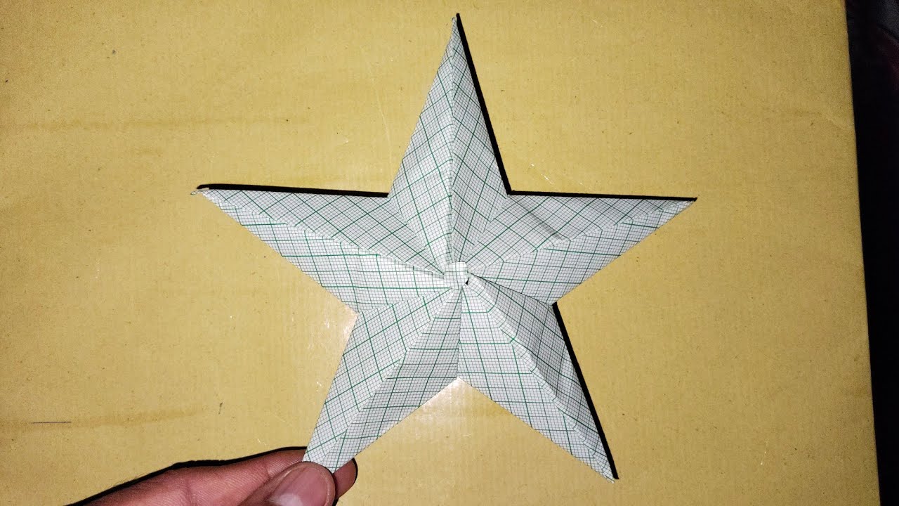 How to make a 3D paper star | Diy paper star | origami star | Paper ...
