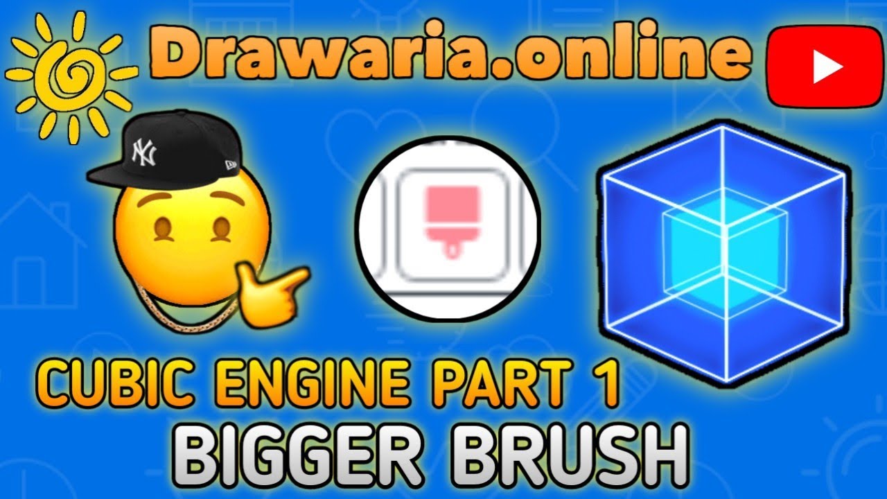 Cubic Engine Part 1 - Bigger Brush | Drawaria online hack 🌞 - YouTube