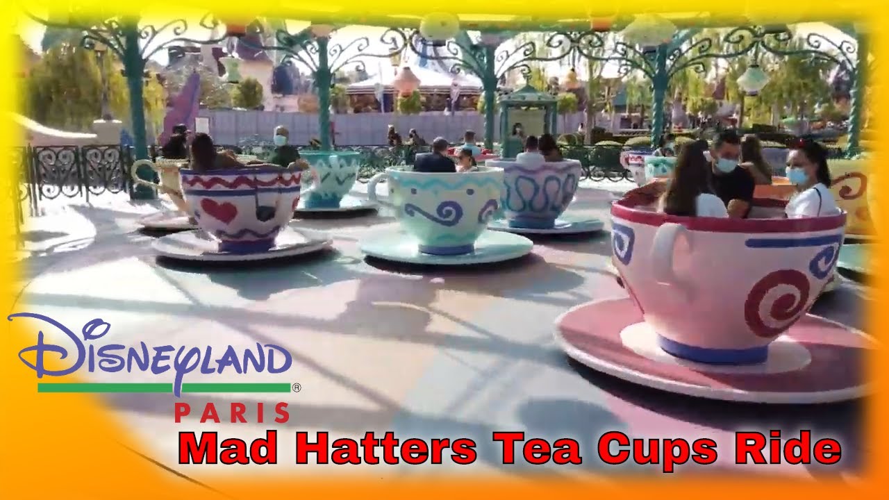 Mad Hatters Tea Cups Ride In Disneyland Paris Disney Mad Tea Party Ride ...