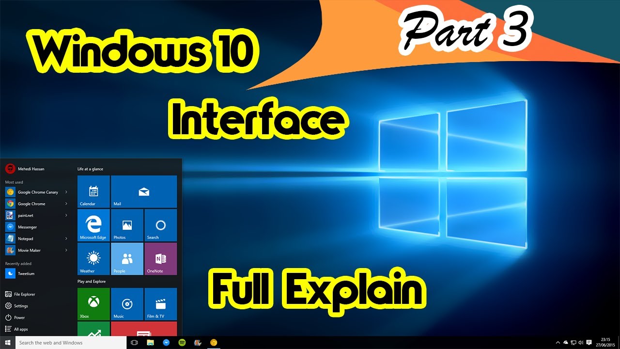 CIT Course Class 10 | Windows 10 Interface Full Explain {Part 3 ...