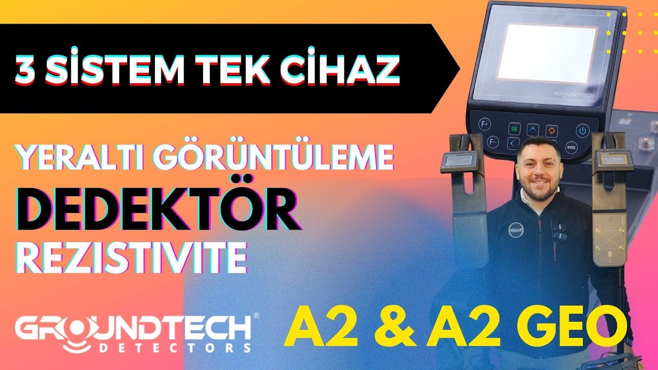 GROUNDTECH A2 ve A2 GEO: Hem Dedektör, Hem Yeraltı Görüntüleme, Hem Rezistivite - YouTube