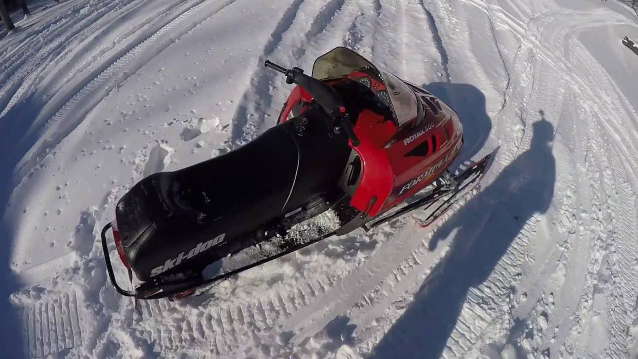 First Snowmobile ride 2016 (Ski-Doo Formula 500 sl.) - YouTube