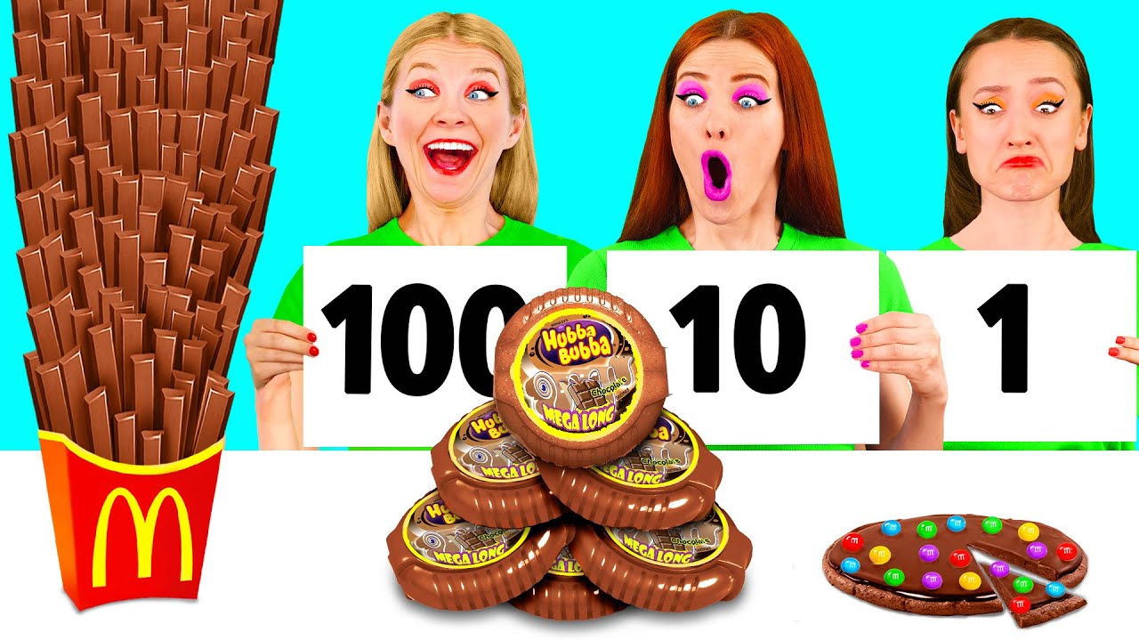 אתגר 100 שכבות של מזון | פריצות למטבח טעים RaPaPa Challenge - YouTube