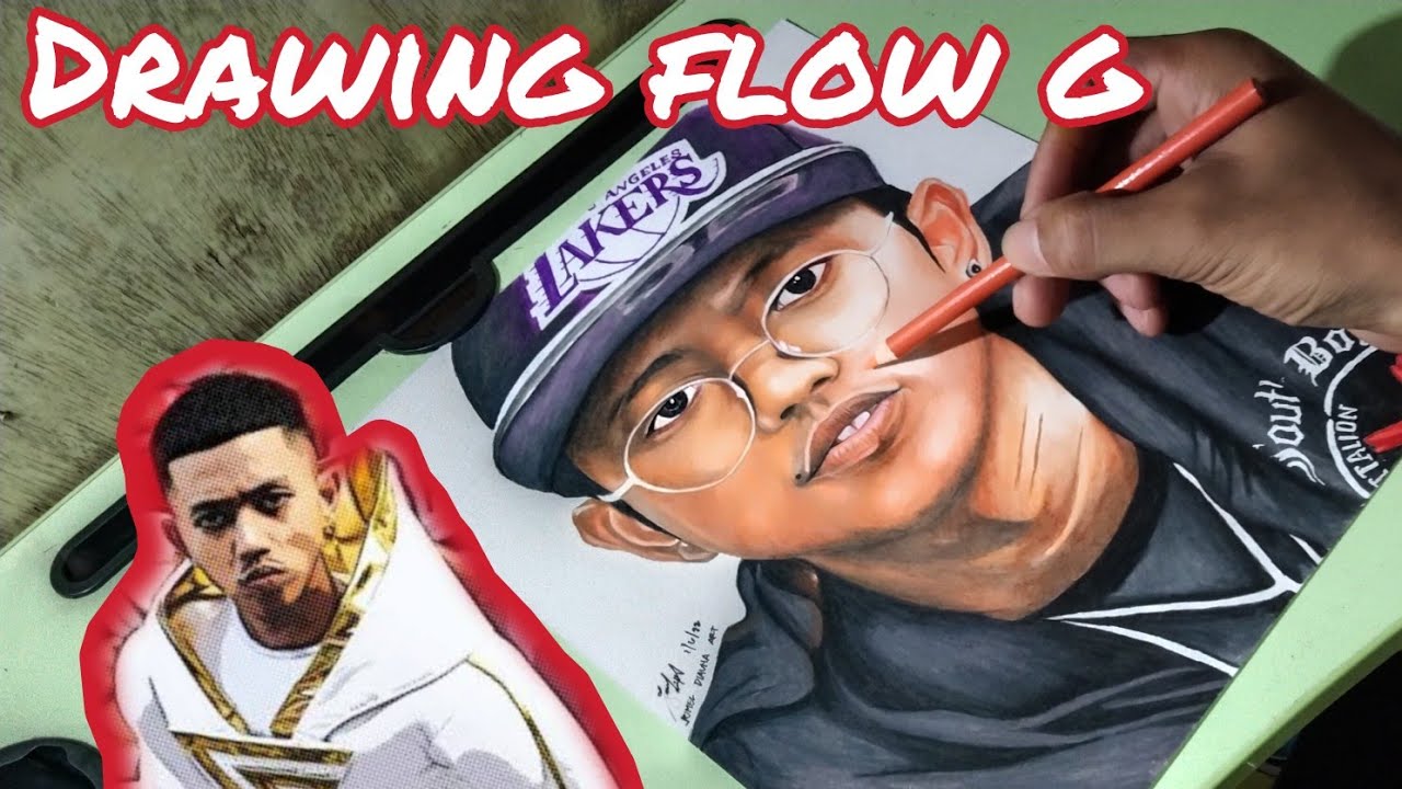 Flow G drawing | Speed drawing | sana ma pansin ni idolo #flowg# ...
