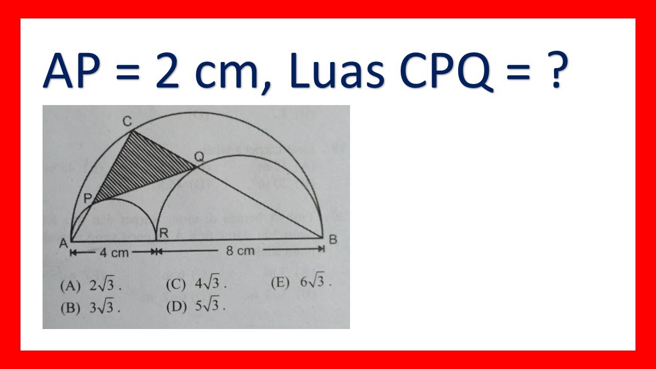 Luas segitiga dalam 3 lingkaran - YouTube