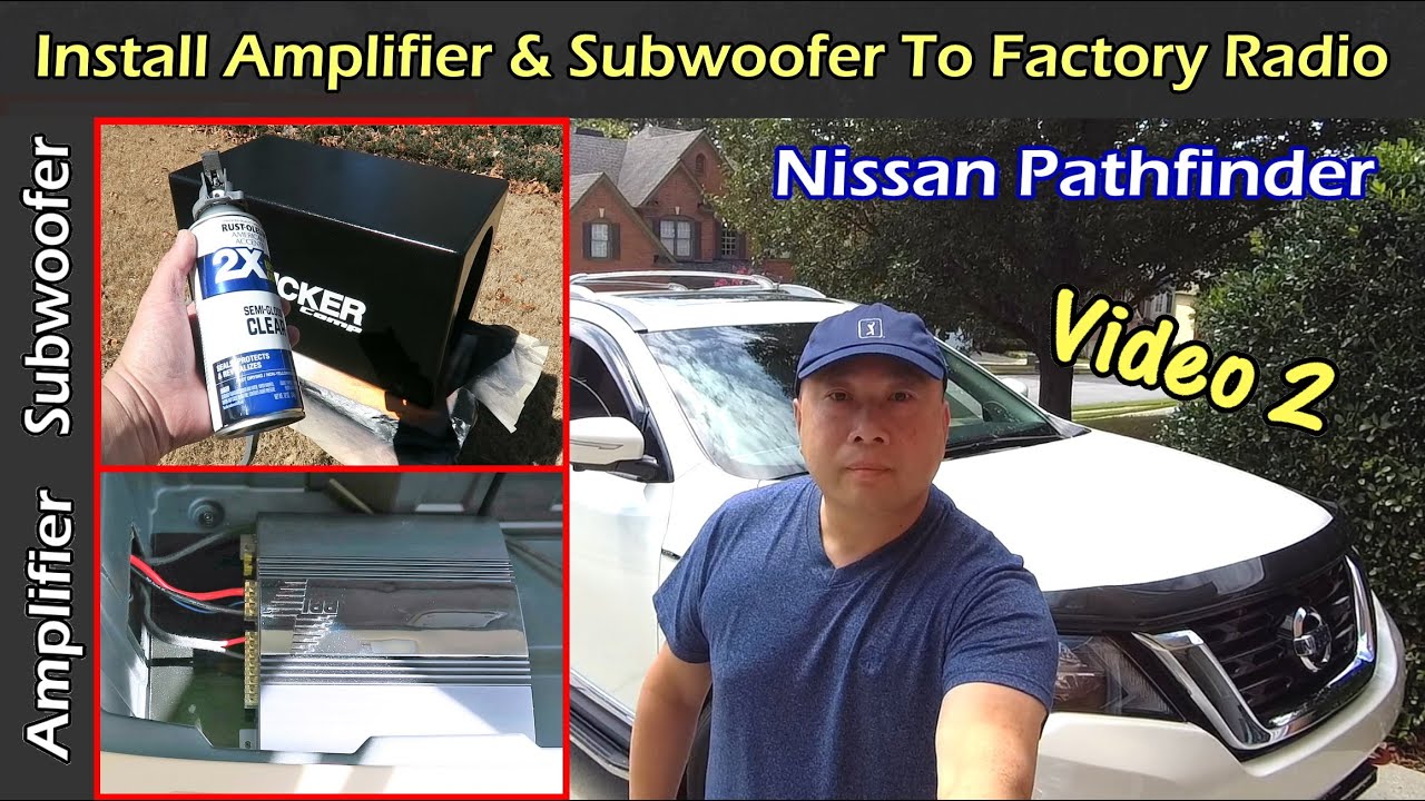 Install Amplifier & Subwoofer To Factory Radio Bose - Nissan Pathfinder ...