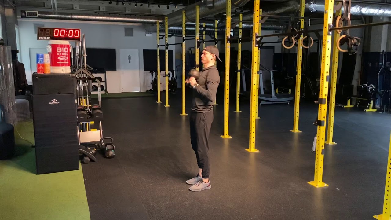 Kettlebell standing pullover - YouTube