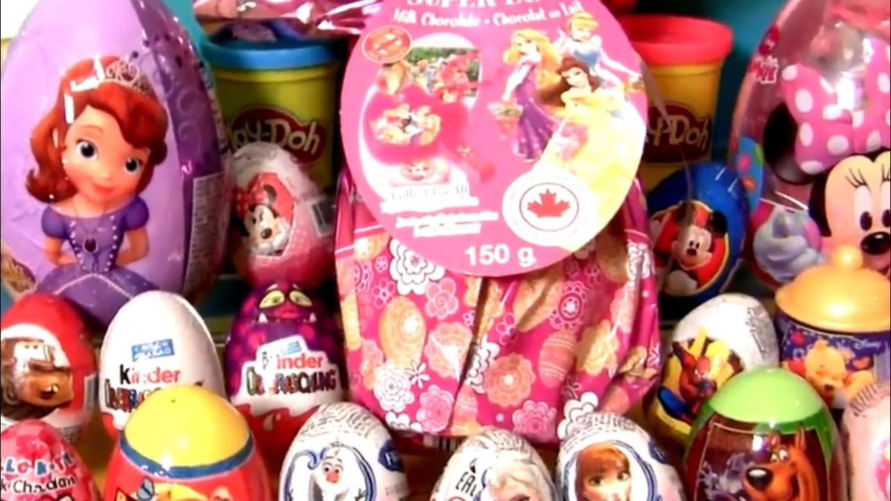 Surprise toys. Play Doh! - YouTube