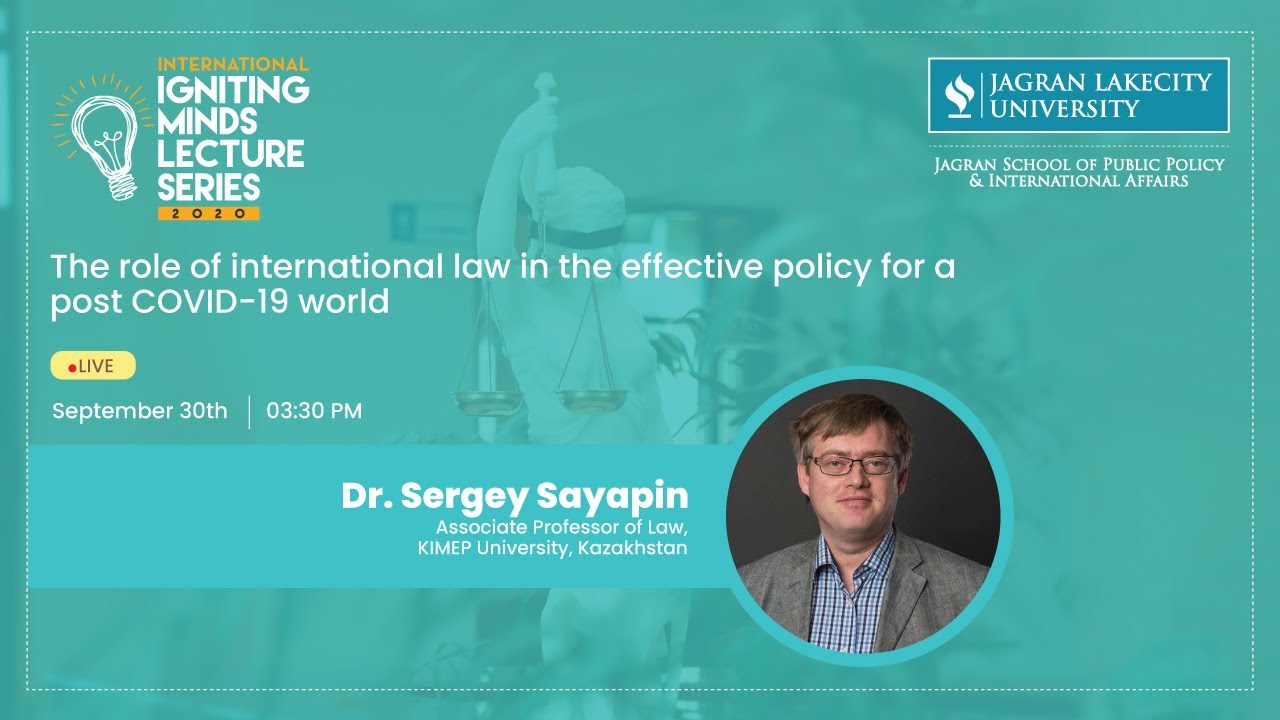 #IIMLS | Dr. Sergey Sayapin | KIMEP University, Kazakhstan ...