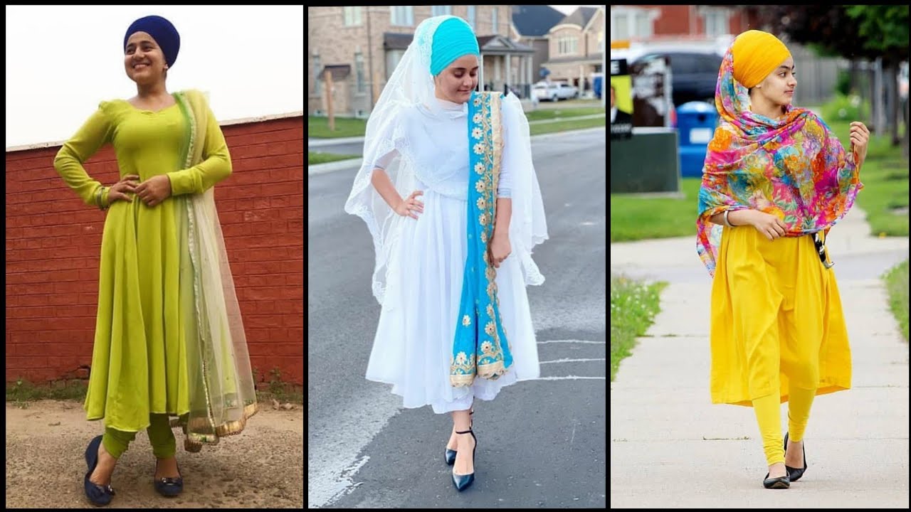 Dumala Sahib With Punjabi Suit || 2021-2022 || Gursikh Girls Fashion ...