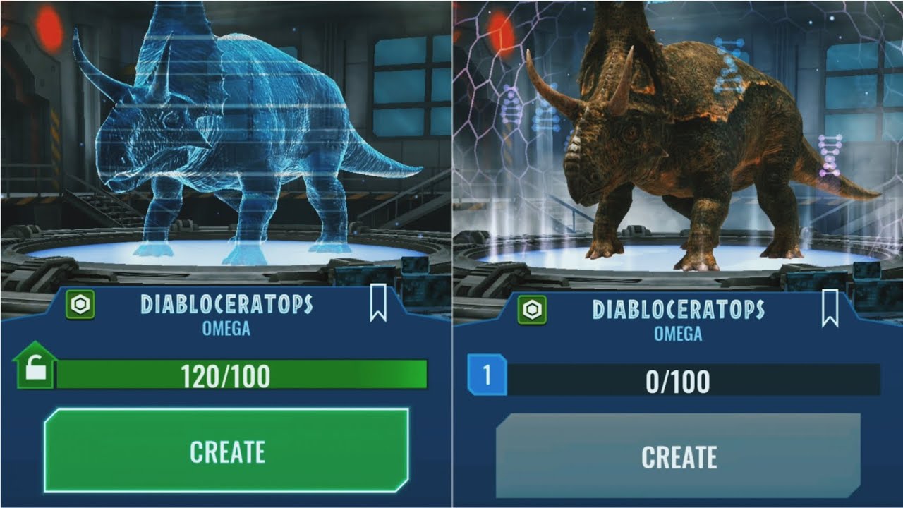 Unlock Omega Diabloceratops | Isla event | Jurassic world alive | - YouTube