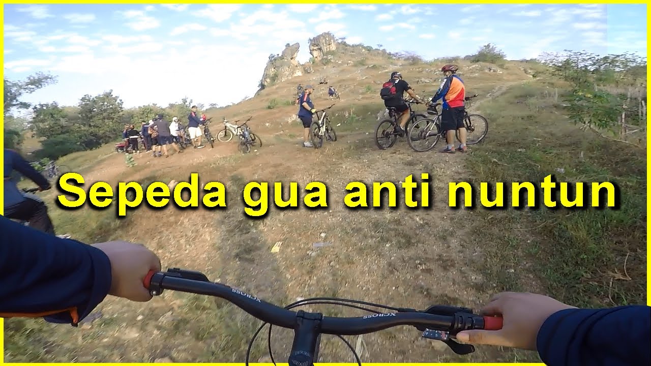 Sepeda MTB anti nuntun - gowes ke goa kancing - YouTube