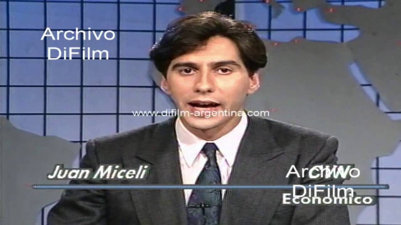 Cablevision Noticias segmento economico con Juan Miceli 1991 - YouTube