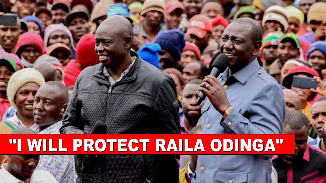 'I WILL PROTECT RAILA ODINGA!' Ruto tells Luos in Homa Bay infront of ...