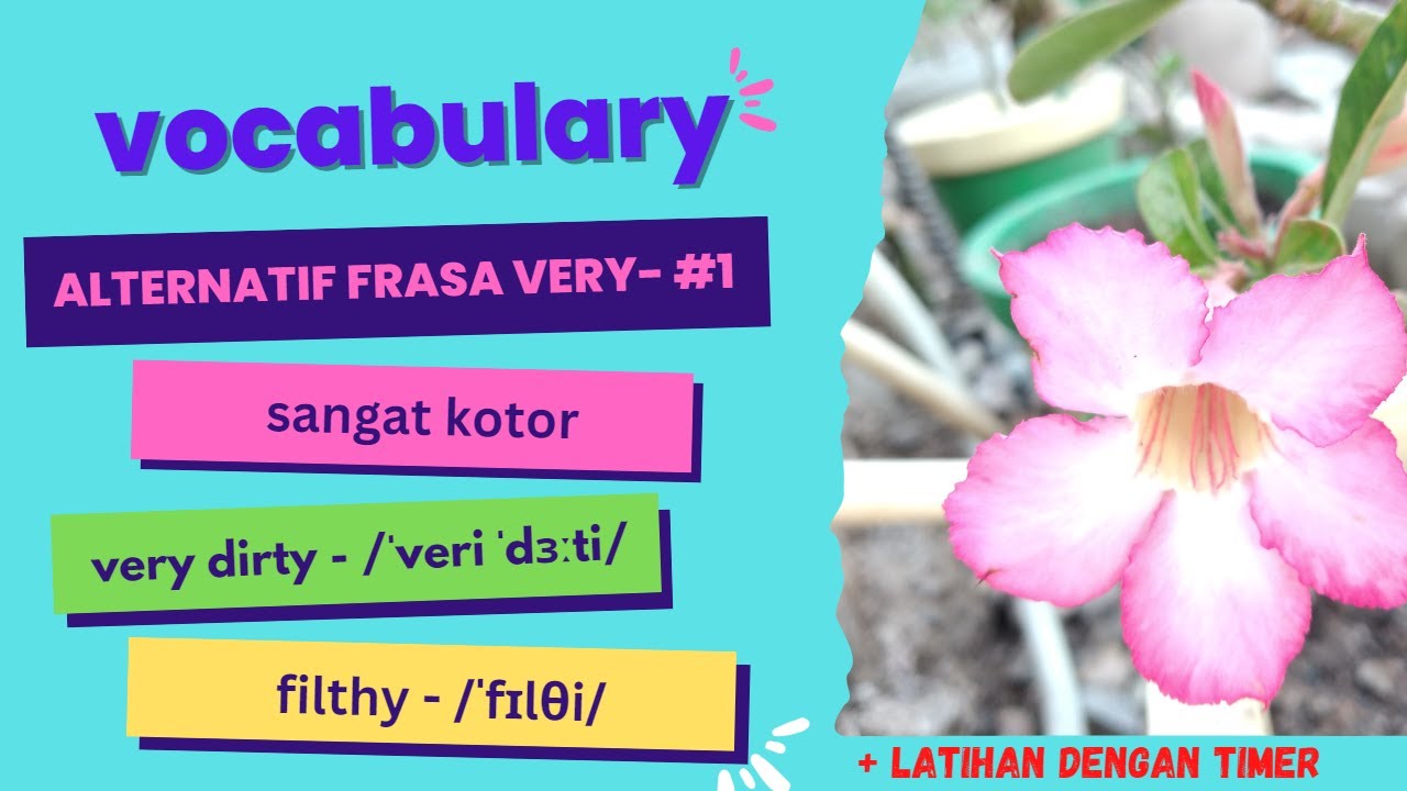 ALTERNATIVE VOCABULARY VERY IN ENGLISH | KOSAKATA ALTERNATIF VERY ...