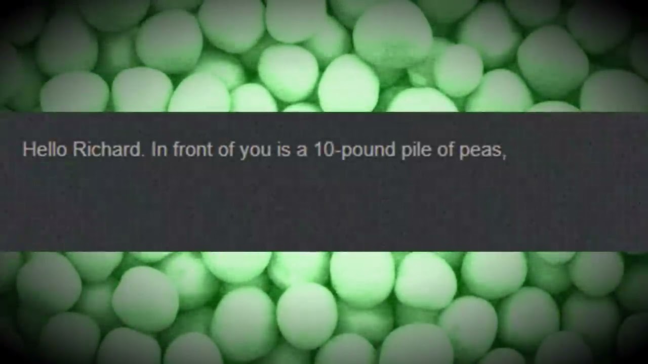Hello Richard In front of you is a 10 pound pile of peas - YouTube