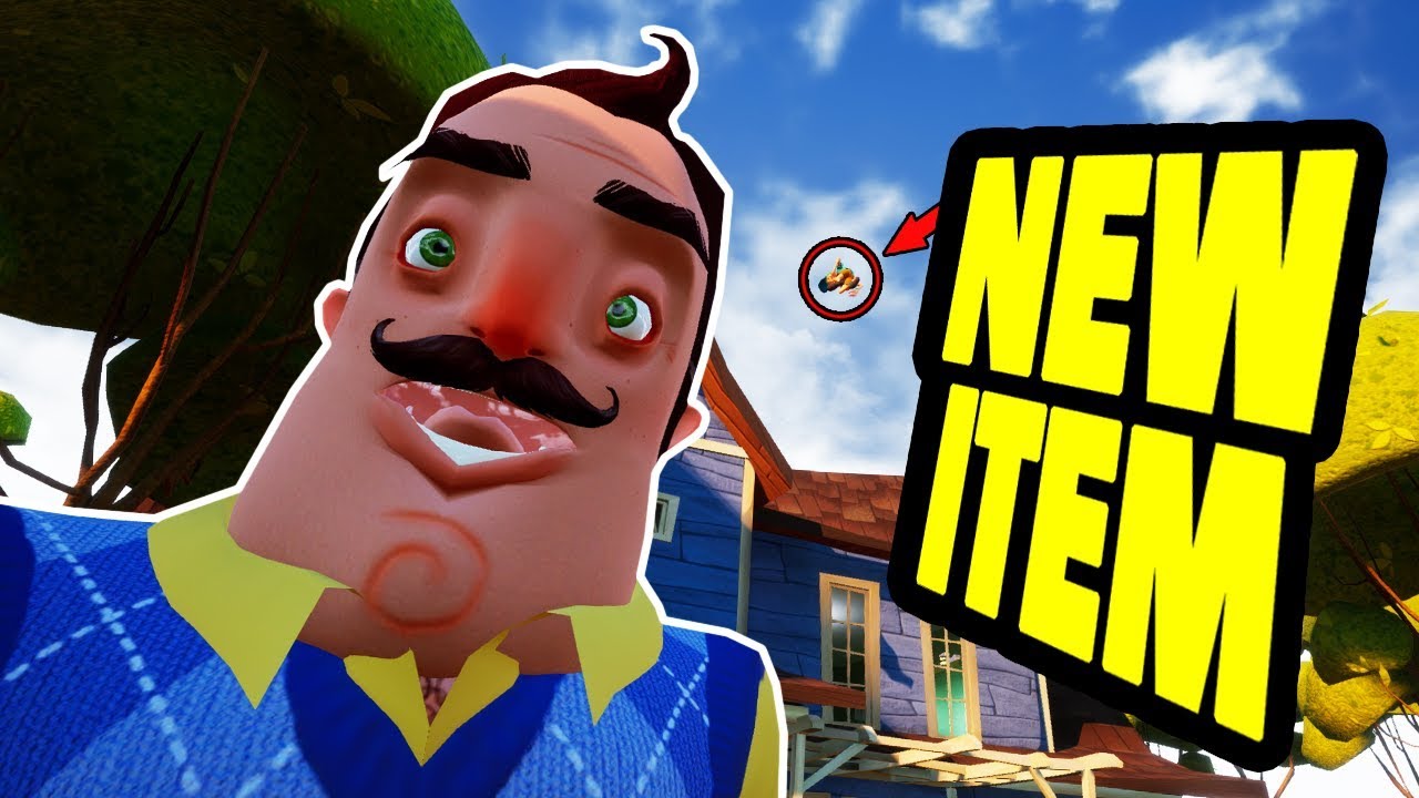Hello Neighbor Act 1 NEW ITEM!! | SUPER JUMP MOD - YouTube