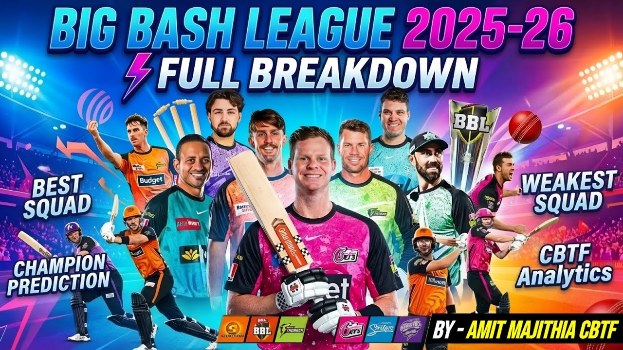 BBL 2025-26 Full Breakdown | Best Squad, Weakest Squad & Title Winner ...