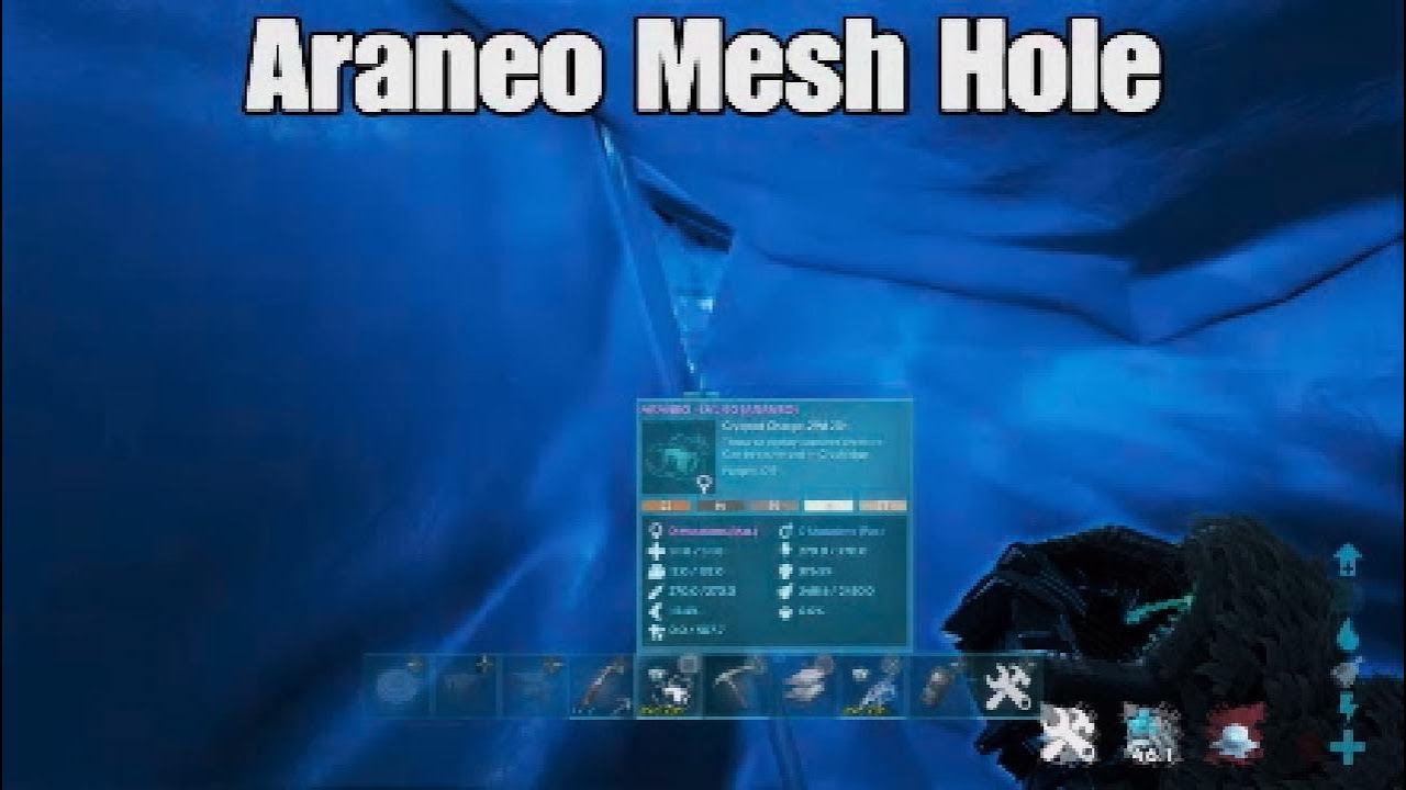 Ark PS5 How To Mesh Center Part 1 v2 (Araneo Mesh Hole) - YouTube