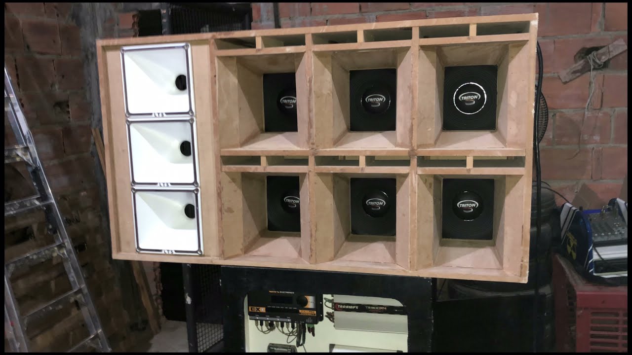 Projeto caixa de médio grave triton Slx600 10 projetada Rodrigo flores - YouTube