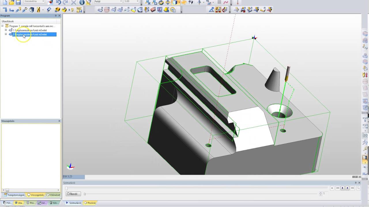 Edgecam tutorial 5 rész furat készités - YouTube