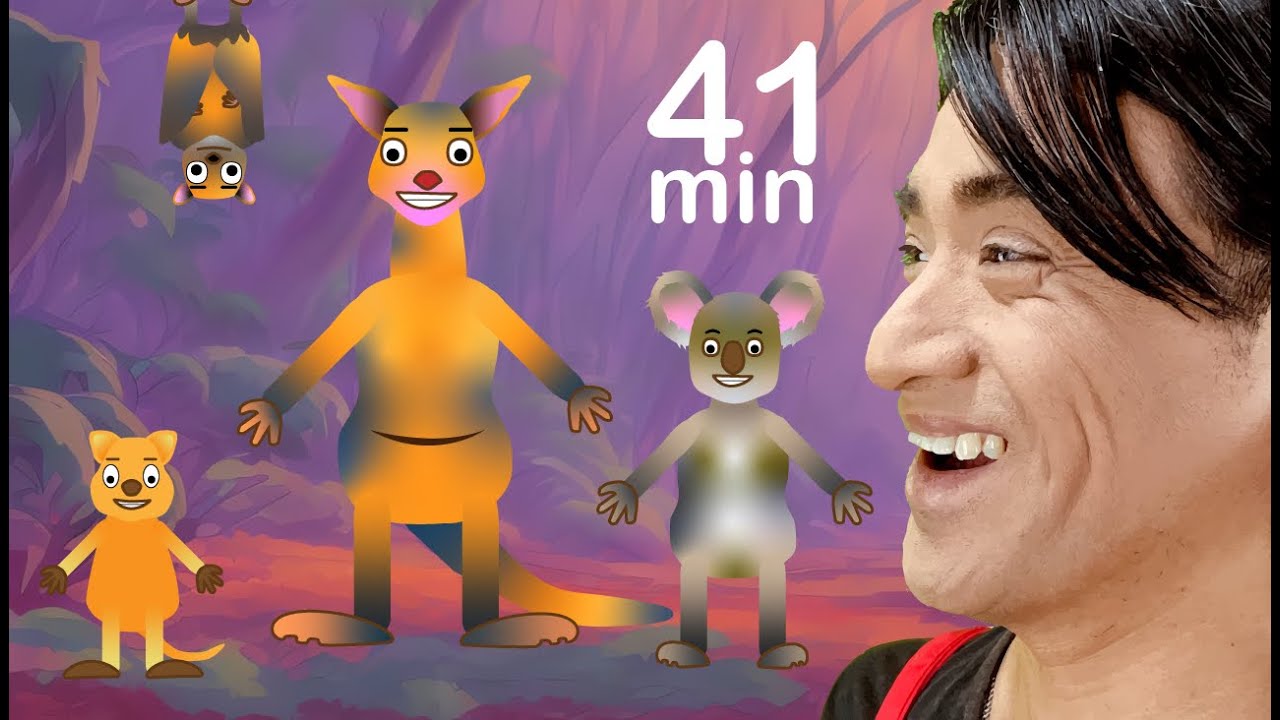 Kangaroo & more Aussie Animal Songs | Australian Animals Compilation ...