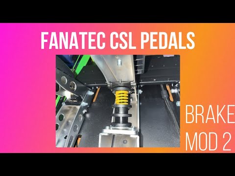 FANATEC CSL PEDALS BRAKE MOD スプリングでGood! - YouTube