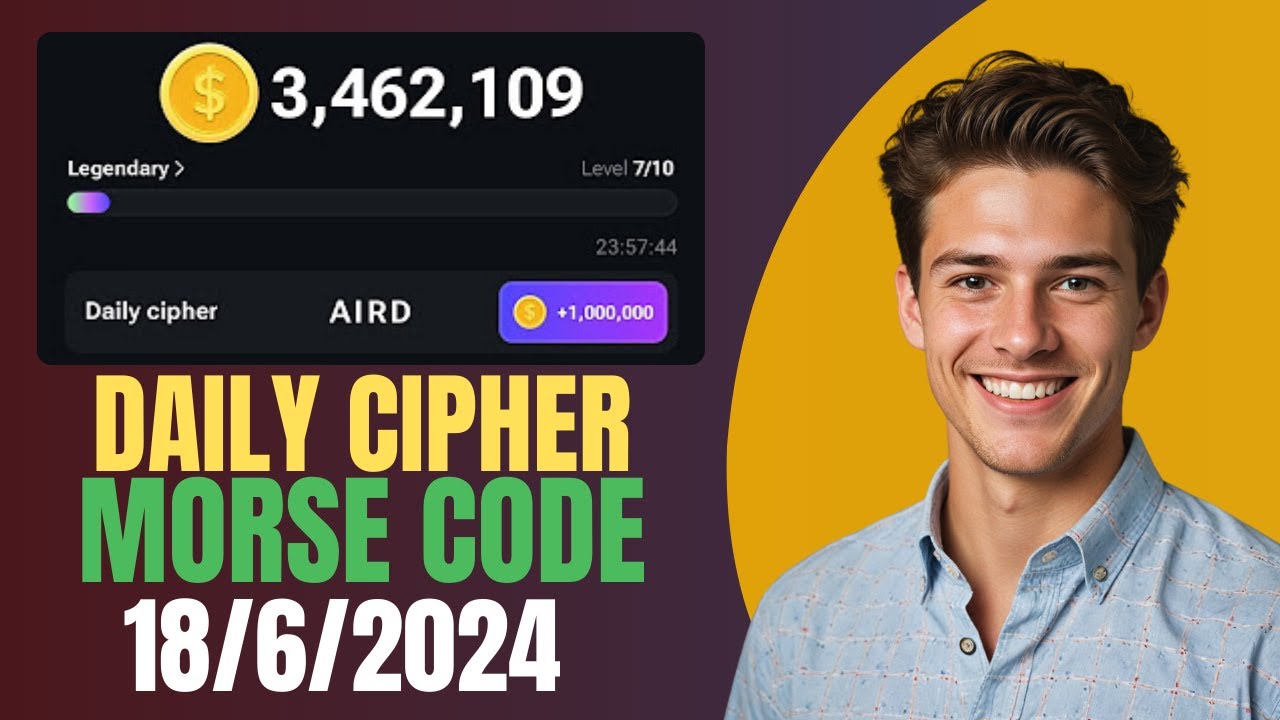 18 June Morse Code Hamster Kombat | 1 Million Points Daily Cipher ...