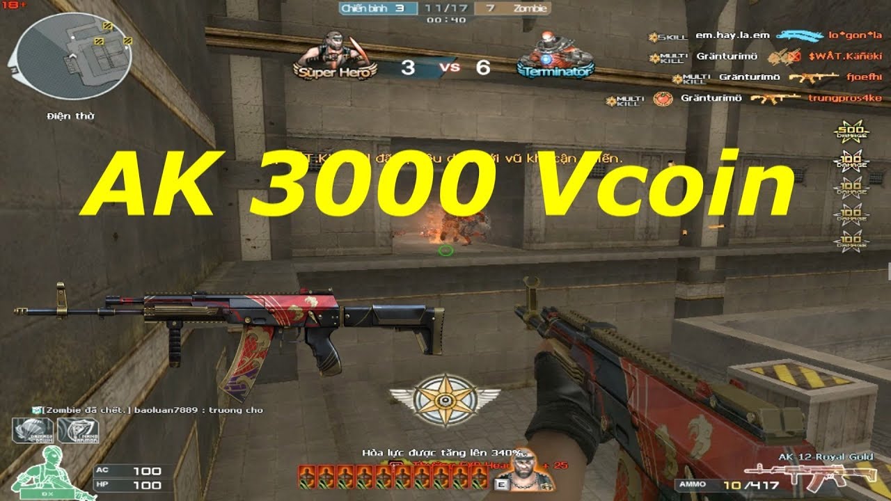 [ Bình Luận CF ] AK-12-Royal Gold - MULTI LÒI MỒM - Tiền Zombie v4 ...