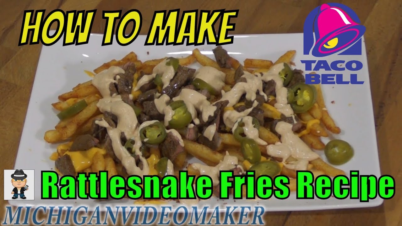 how to make taco bell rattlesnake fries recipe - YouTube