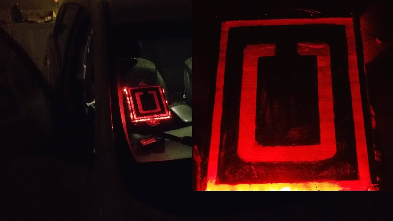 UBER DIY - LIGHT UP LOGO FOR PARTNERS part 2 - YouTube