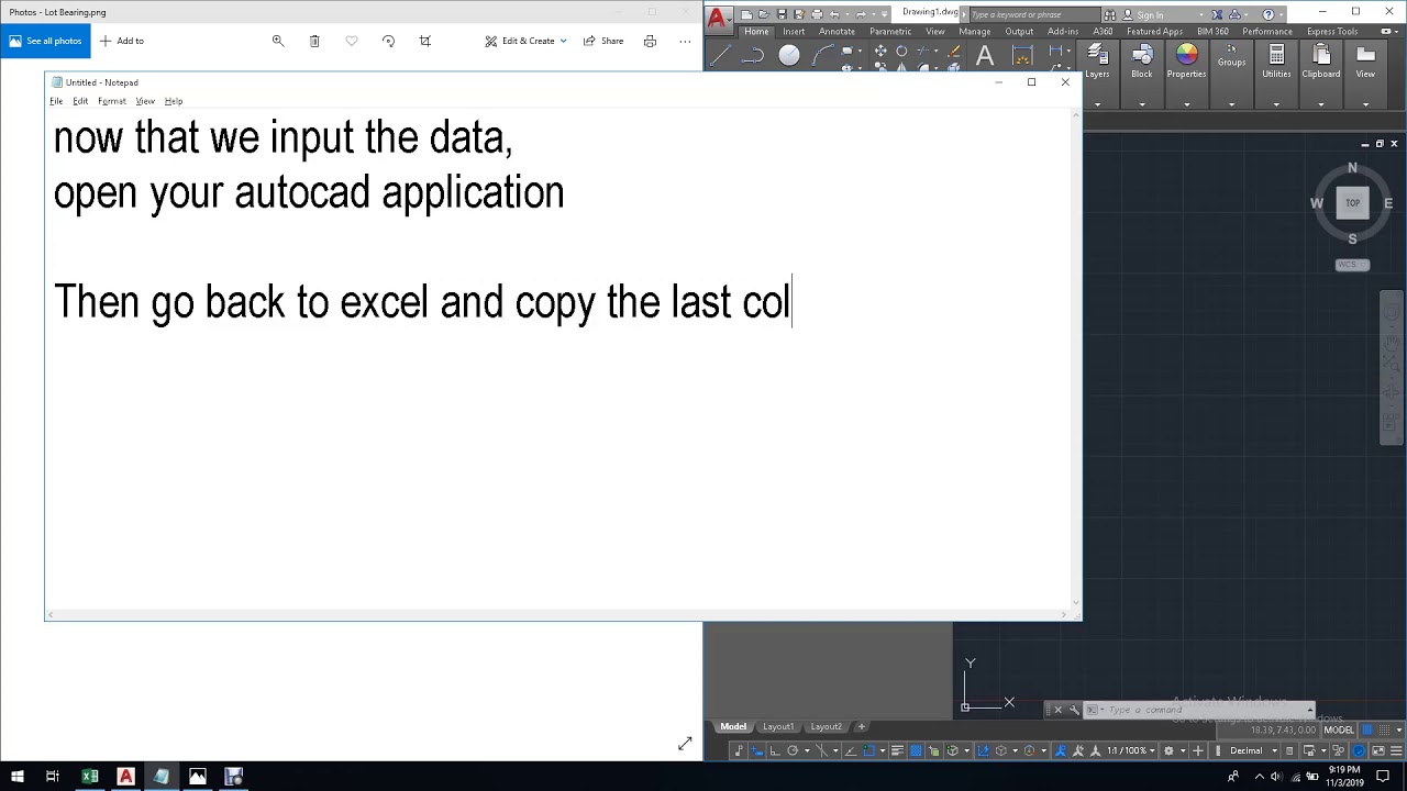 Plot Lot Bearings In AutoCad Using Ms Excel YouTube plot-lot-bearings-in-autocad-using-ms-excel-youtube