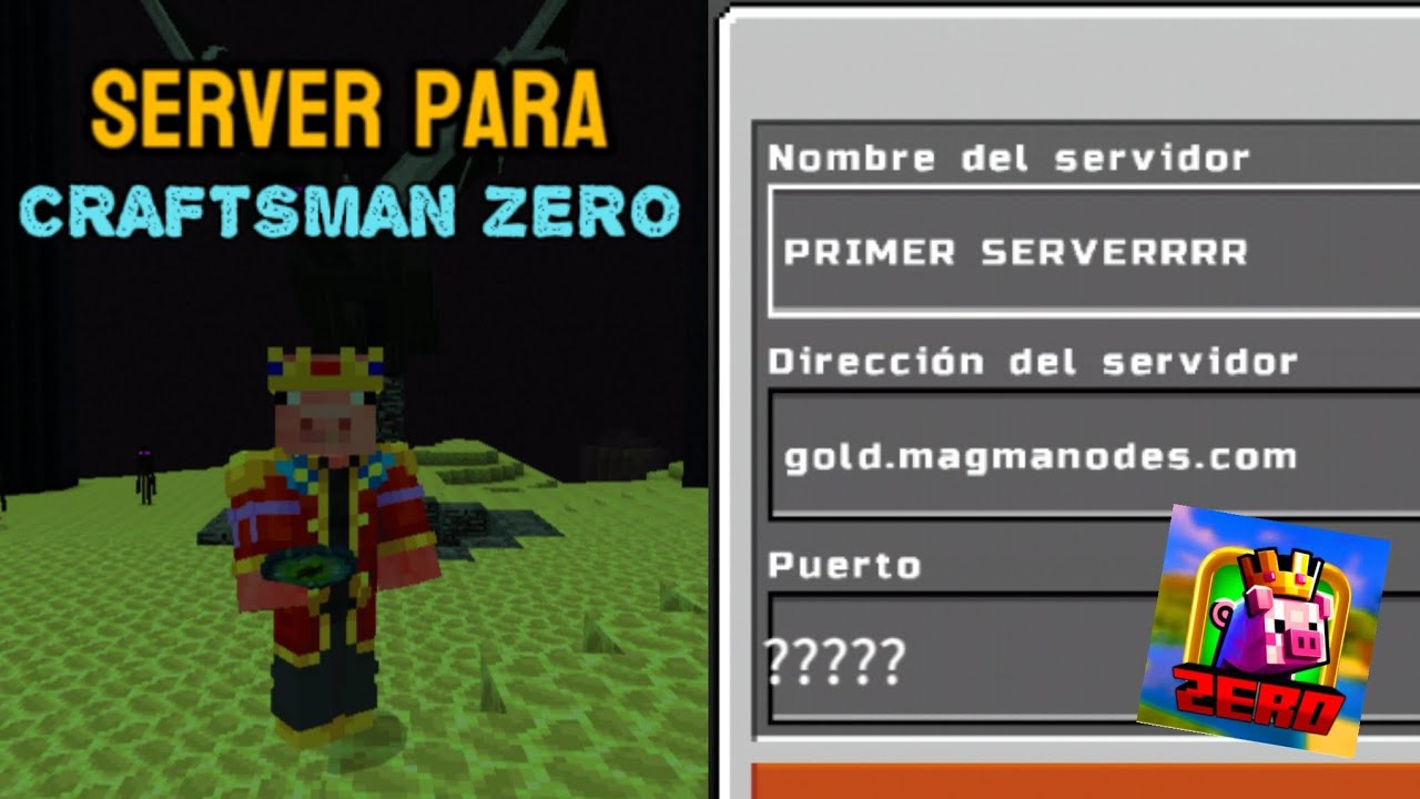 SERVER PARA CRAFTSMAN ZERO DE @vicmaster_ | Primer Server - YouTube