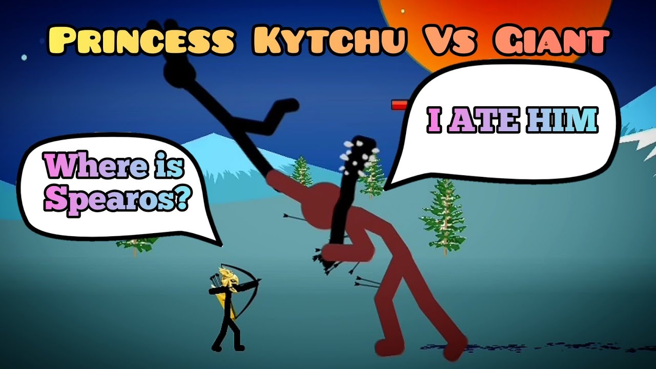 🏹Princess Kytchu Vs 🔨Giant Stick War Legacy Mods Epic Funny Moments ...