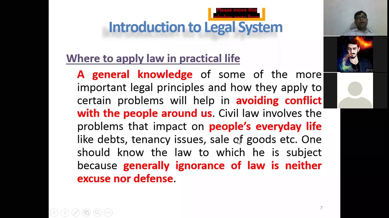 1. Intro to Legal System Part 1 - YouTube