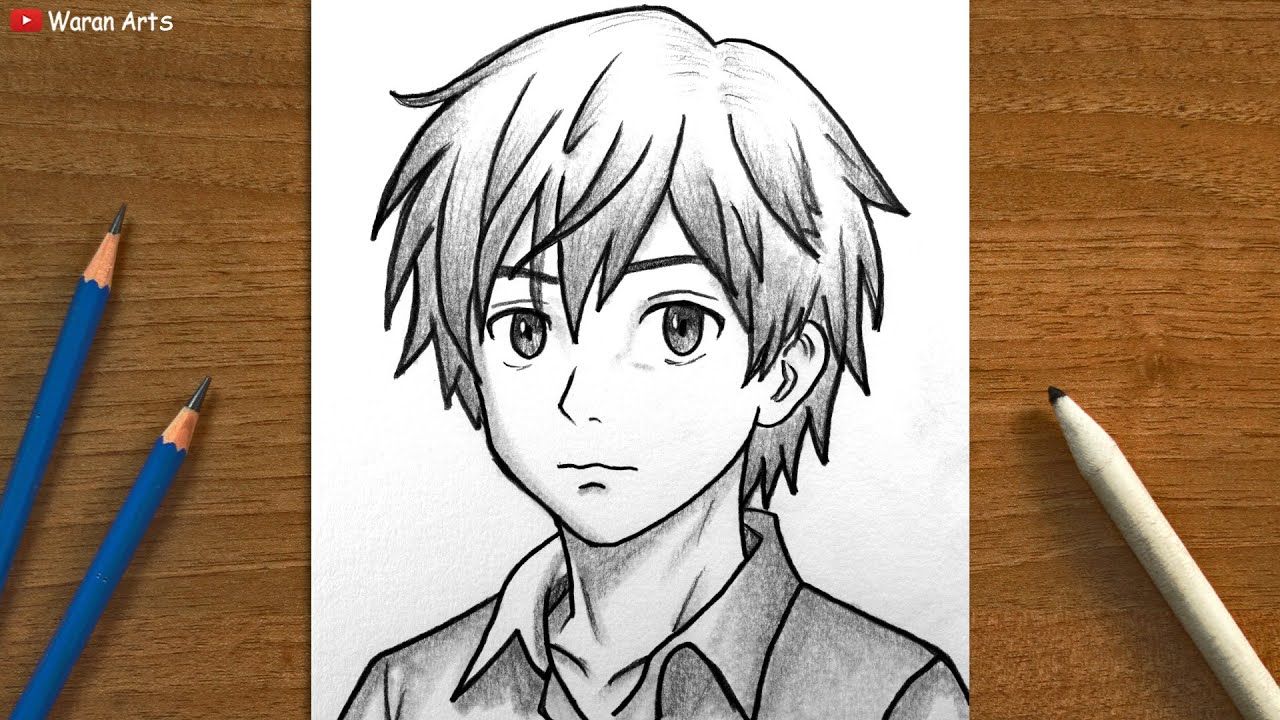 How to Draw an Anime Step by Step || Easy Anime Drawing || Anime Art ...