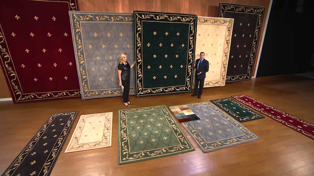 Royal Palace Special Edition Fleur De Lis 3' x 5' Wool Rug with Pat ...