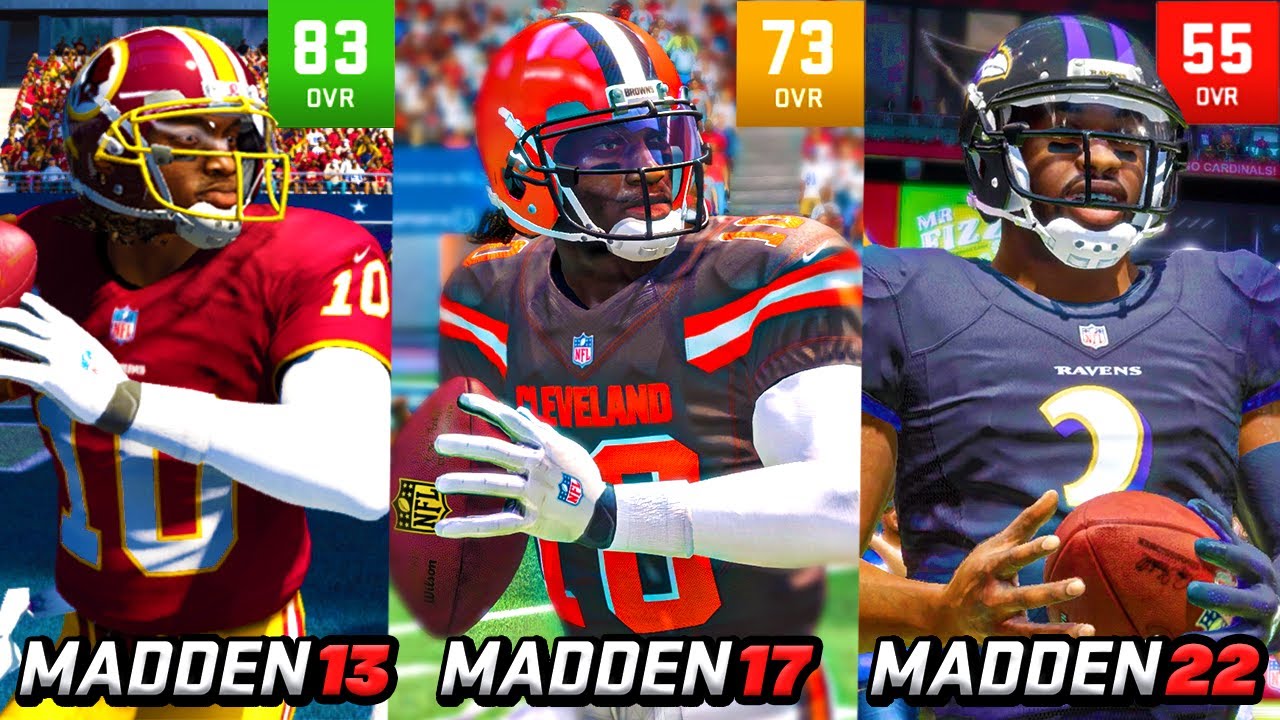 Scoring a Touchdown with RG3 in Every Madden - YouTube