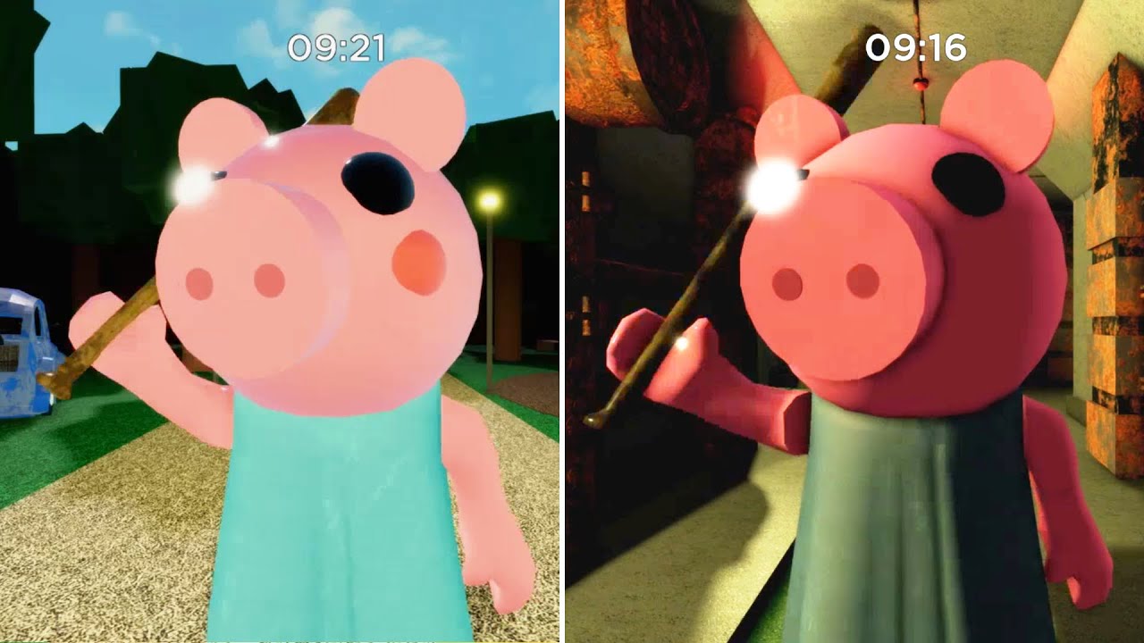 OLD LITTLE BROTHER VS NEW GEORGE JUMPSCARE - Roblox Piggy New Update ...