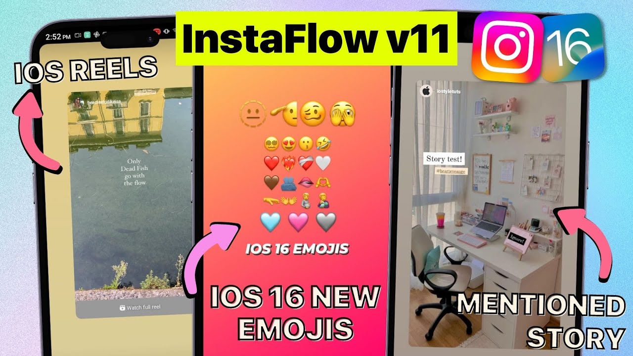 InstaFlow v11 - iOS Instagram with ALL features for Android - YouTube