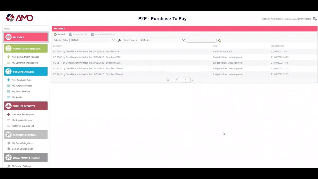 Purchase to Pay (P2P) DEMO in Arabic - YouTube