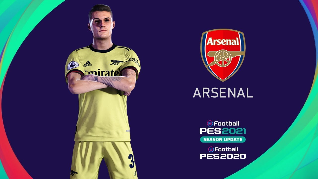 ARSENAL (AWAY) KIT 21-22 | PES2020 | PES2021 | PC PS4 PS5 - YouTube