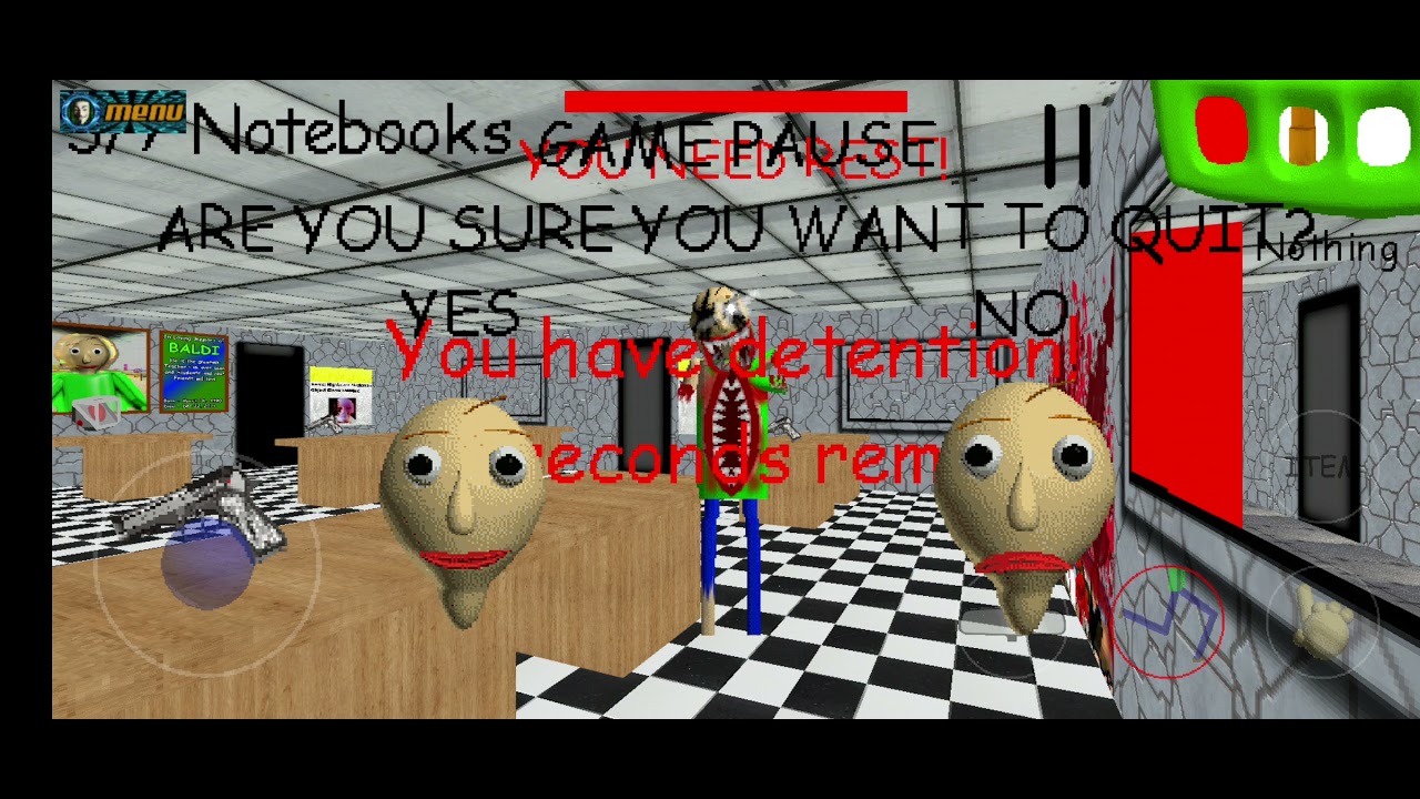 Baldi's Basics The Old Laboratory Chapter 3 Android Port - YouTube