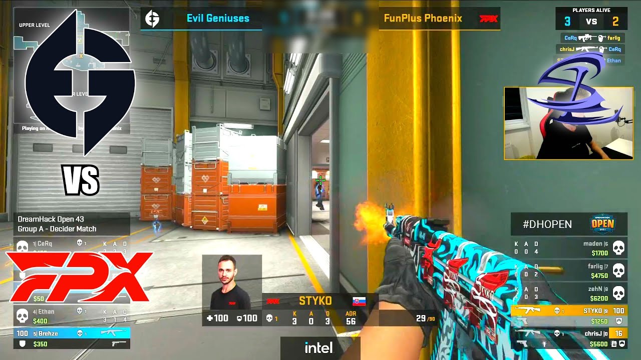 Evil Geniuses vs FunPlus Phoenix - DreamHack Open January | CSGO ...