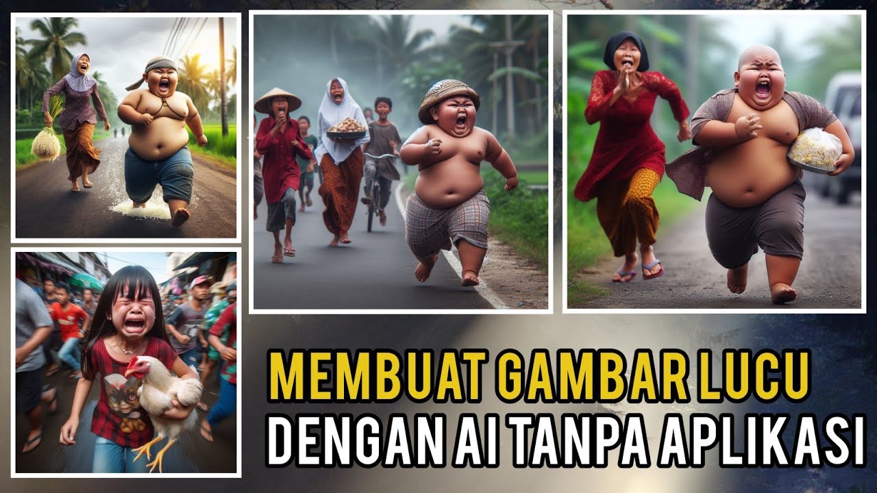 LAGI VIRAL🔥 Membuat Gambar Lucu Dengan Ai Tanpa Install Apk - YouTube